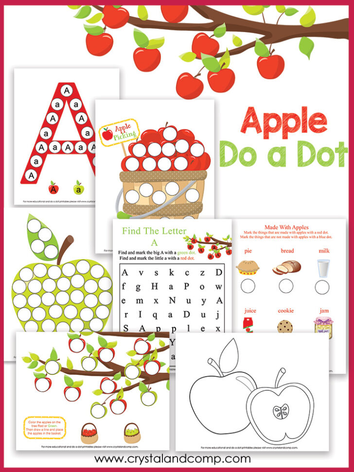A For Apple Worksheet Printable | Peggy Worksheets