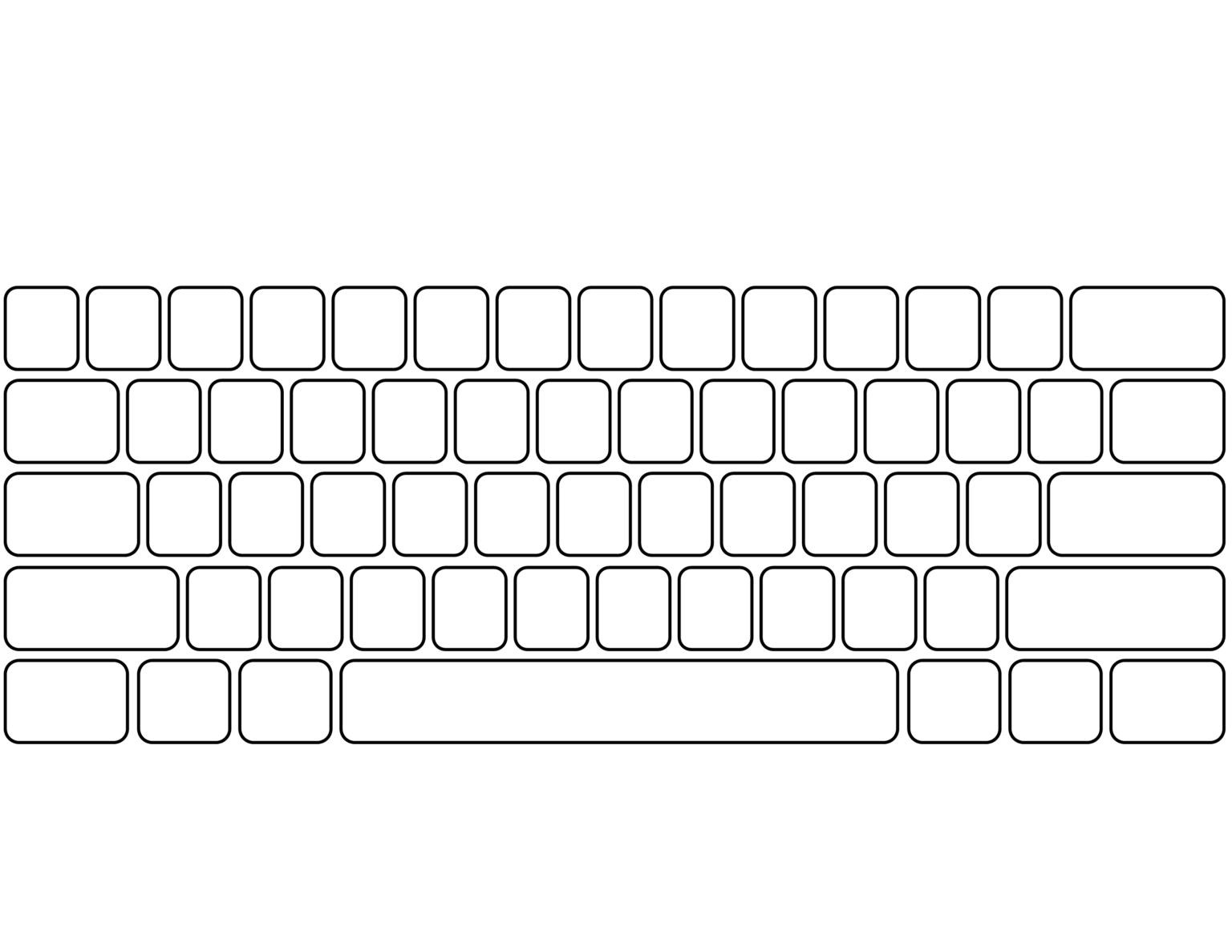 Blank Keyboard Worksheet Printable | Peggy Worksheets