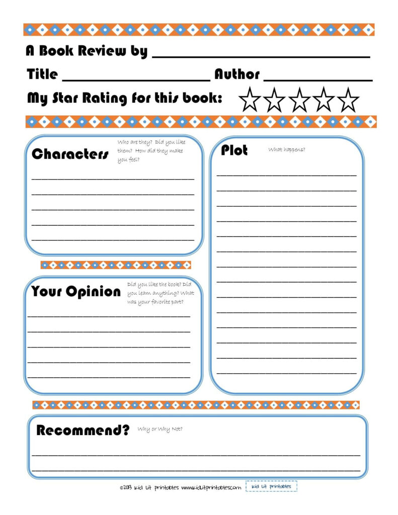Book Report Printable Worksheets | Peggy Worksheets