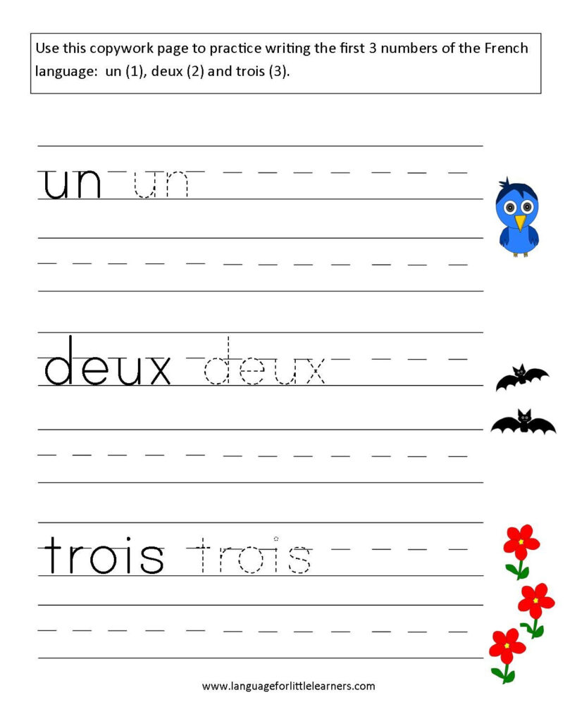 Free Printable French Worksheets For Grade 1 | Peggy Worksheets
