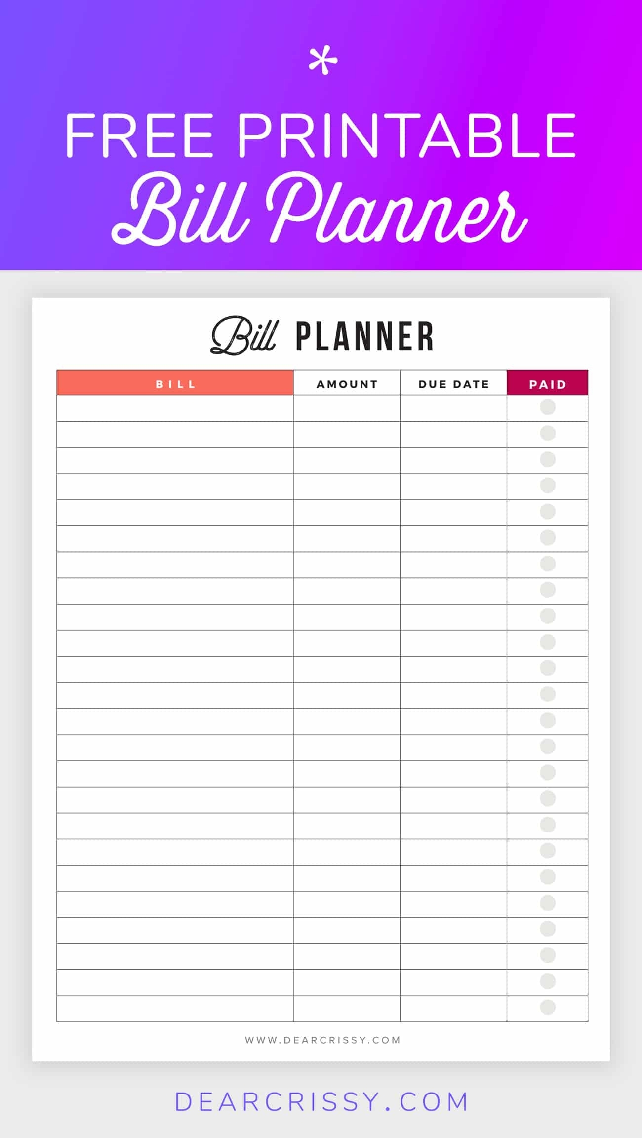Free Printable Monthly Bills Worksheet Peggy Worksheets