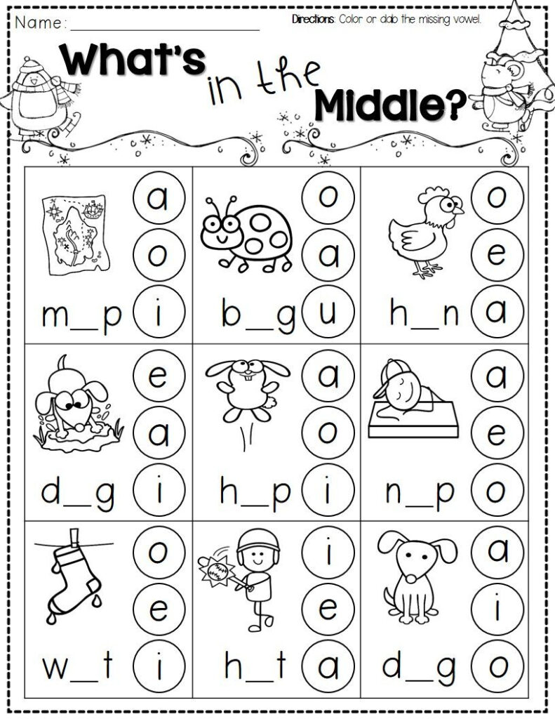 Free Printable Phoneme Segmentation Worksheets | Peggy Worksheets
