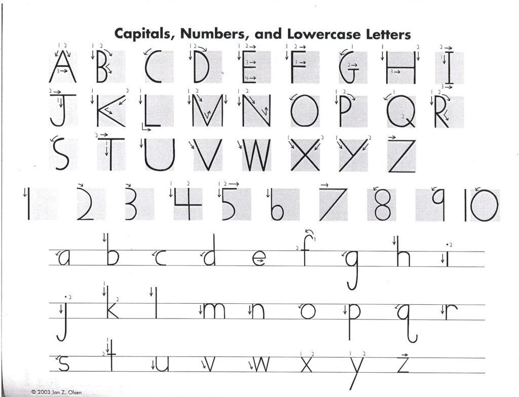 Handwriting Without Tears Worksheets Free Printable | Peggy Worksheets