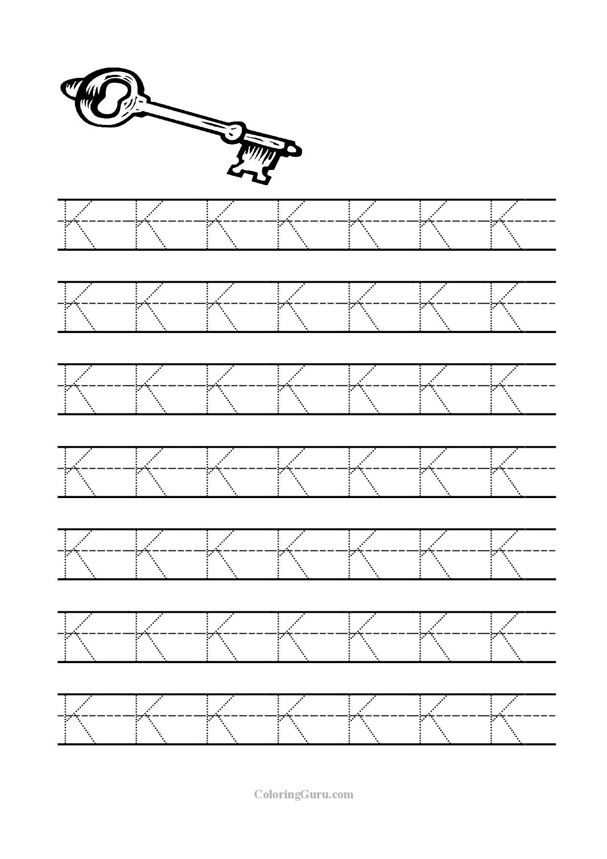 Letter K Worksheets Printable Peggy Worksheets