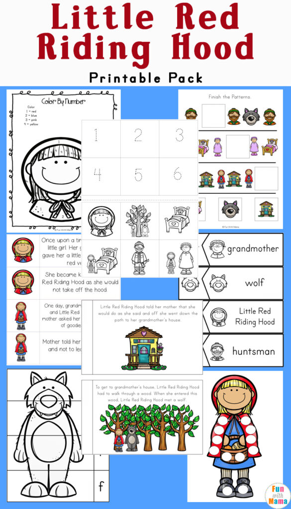 Little Red Riding Hood Worksheets Printable | Peggy Worksheets