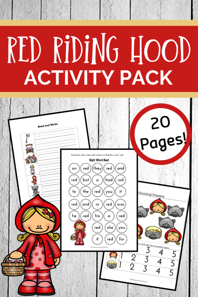 Little Red Riding Hood Worksheets Printable | Peggy Worksheets