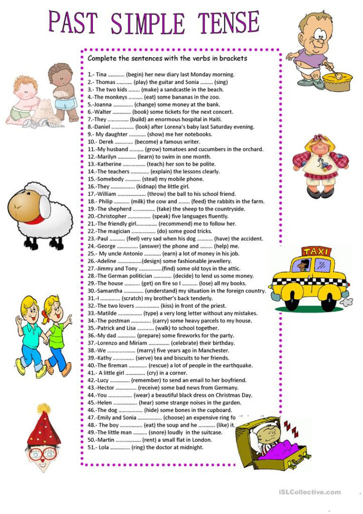 Past Simple Printable Worksheets | Peggy Worksheets Past Simple Printable Worksheets | Peggy Worksheets