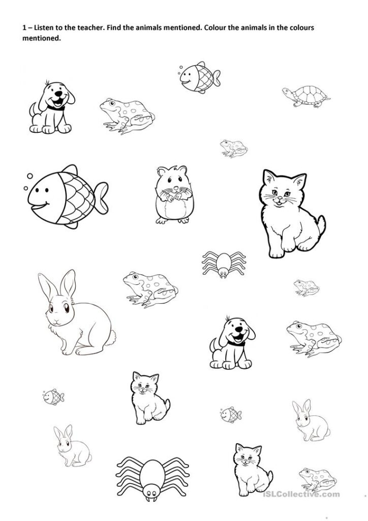 Pets Worksheets Printables | Peggy Worksheets