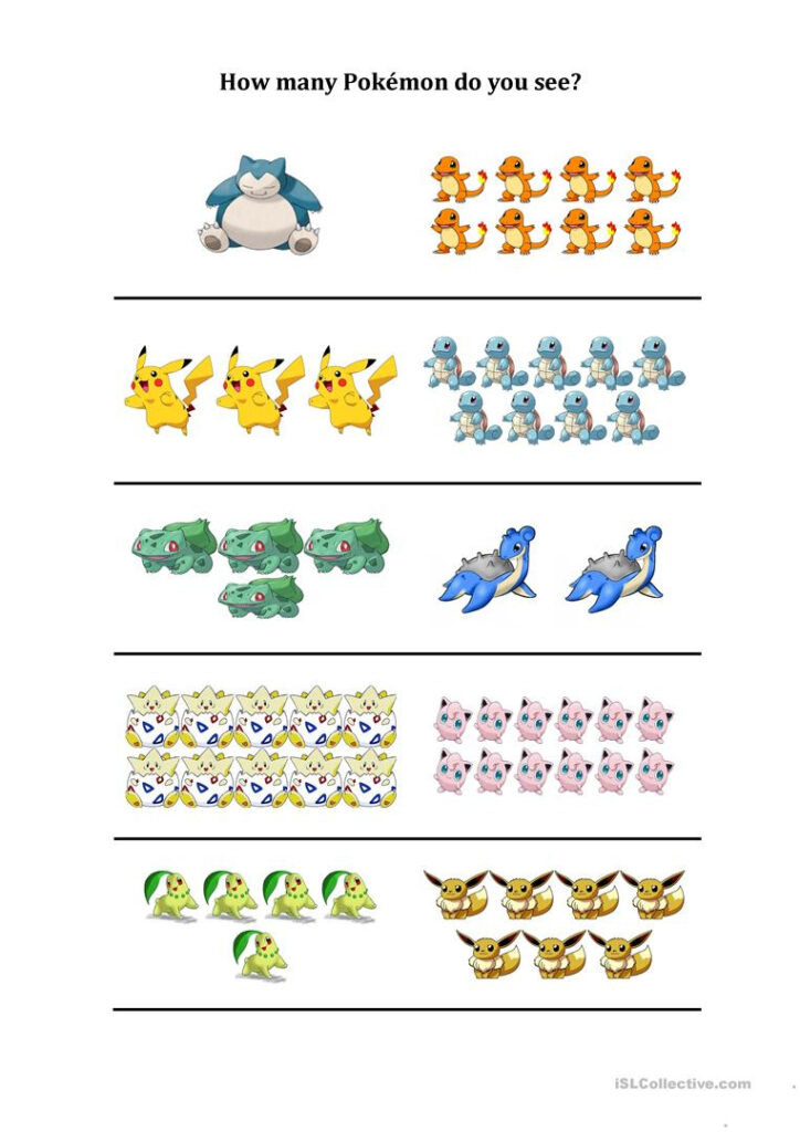 Pokemon Worksheets Printable | Peggy Worksheets