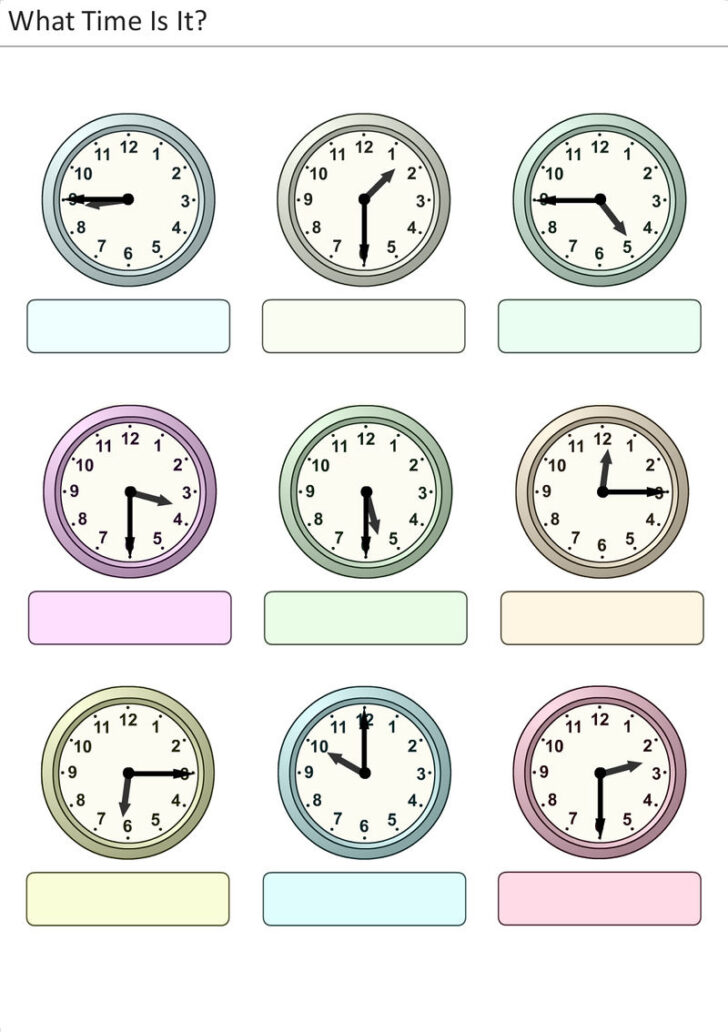 Printable Clock Worksheets For 1st Grade Peggy Worksheets