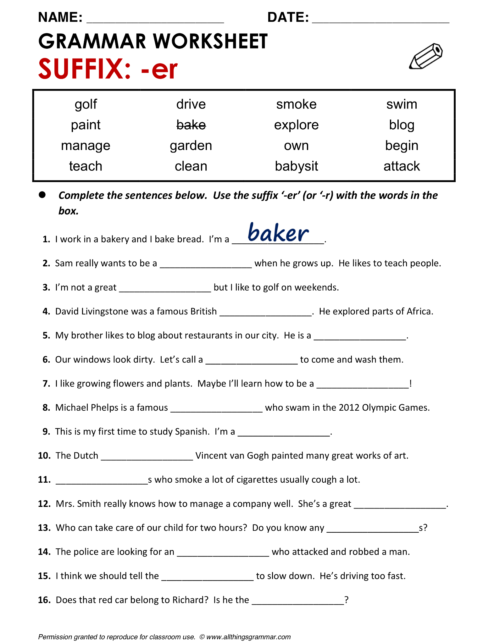 Printable English Worksheets For Middle School Peggy Worksheets