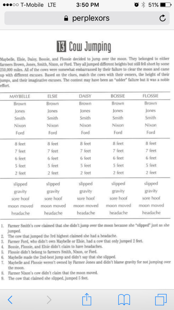 Printable Perplexors Worksheets | Peggy Worksheets