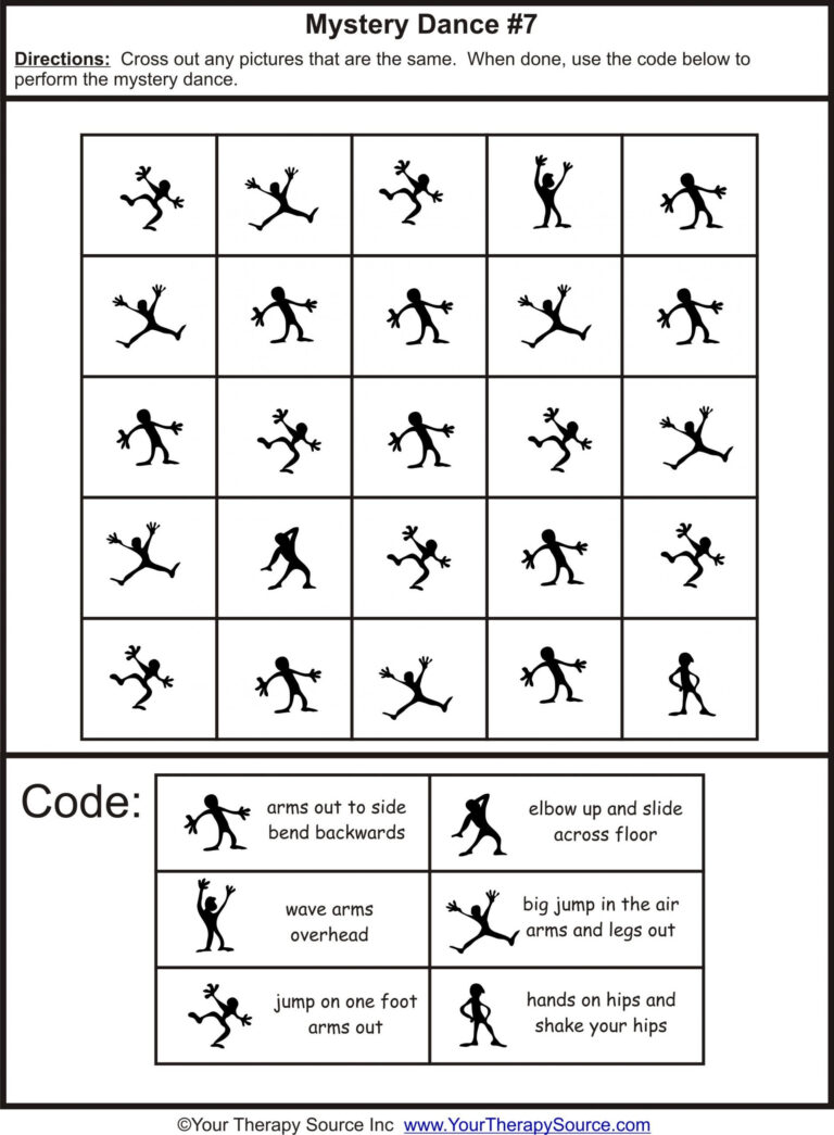 Printable Visual Scanning Worksheets For Adults | Peggy Worksheets