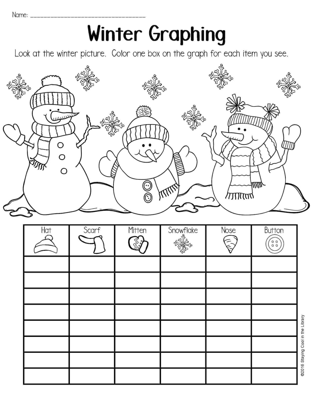 Snowman Worksheet Printables | Peggy Worksheets
