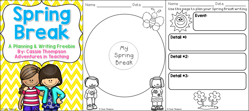 Spring Break Printable Worksheets | Peggy Worksheets