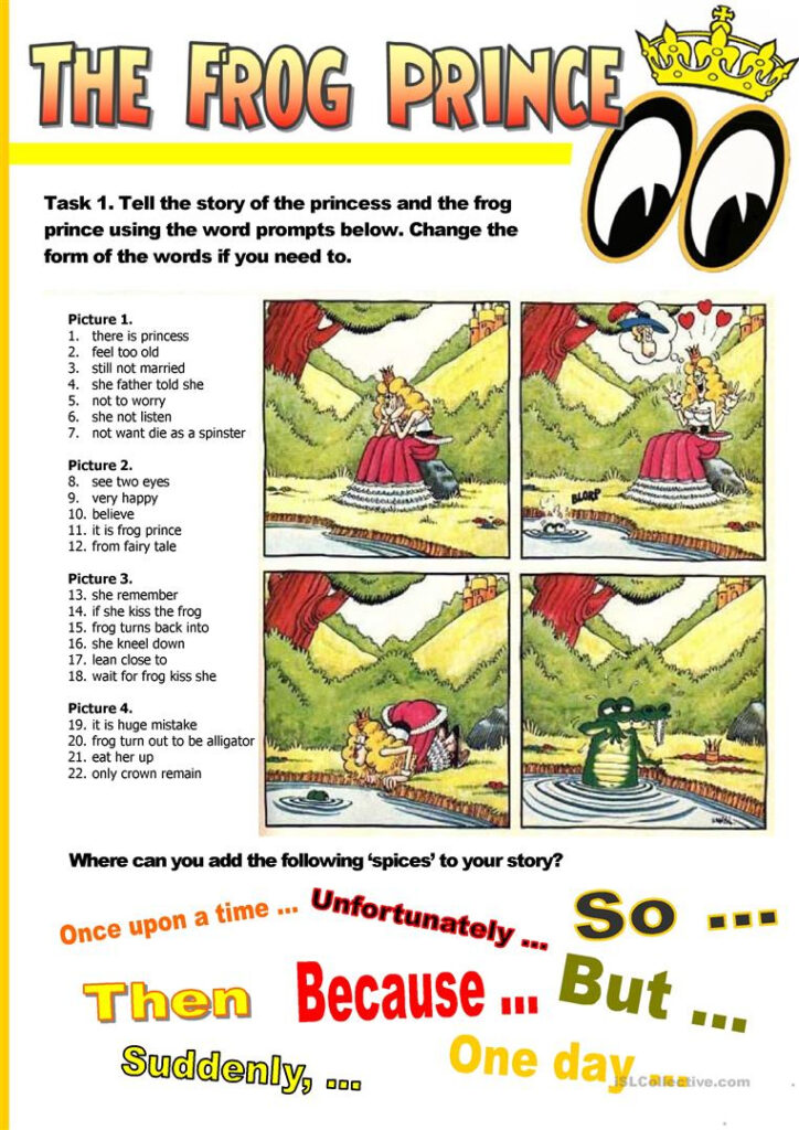 The Frog Prince Worksheets Printable | Peggy Worksheets