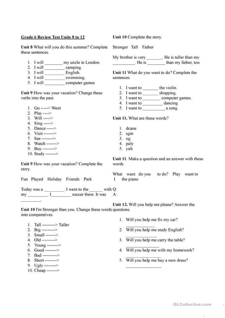 Year 10 English Worksheets Printable | Peggy Worksheets