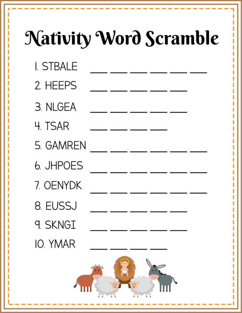 Christmas Nativity Worksheets | Peggy Worksheets