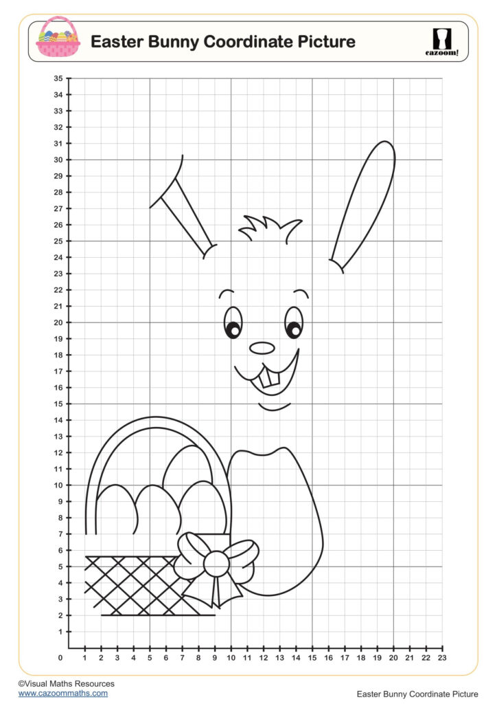 Free Easter Coordinate Graphing Worksheets | Peggy Worksheets