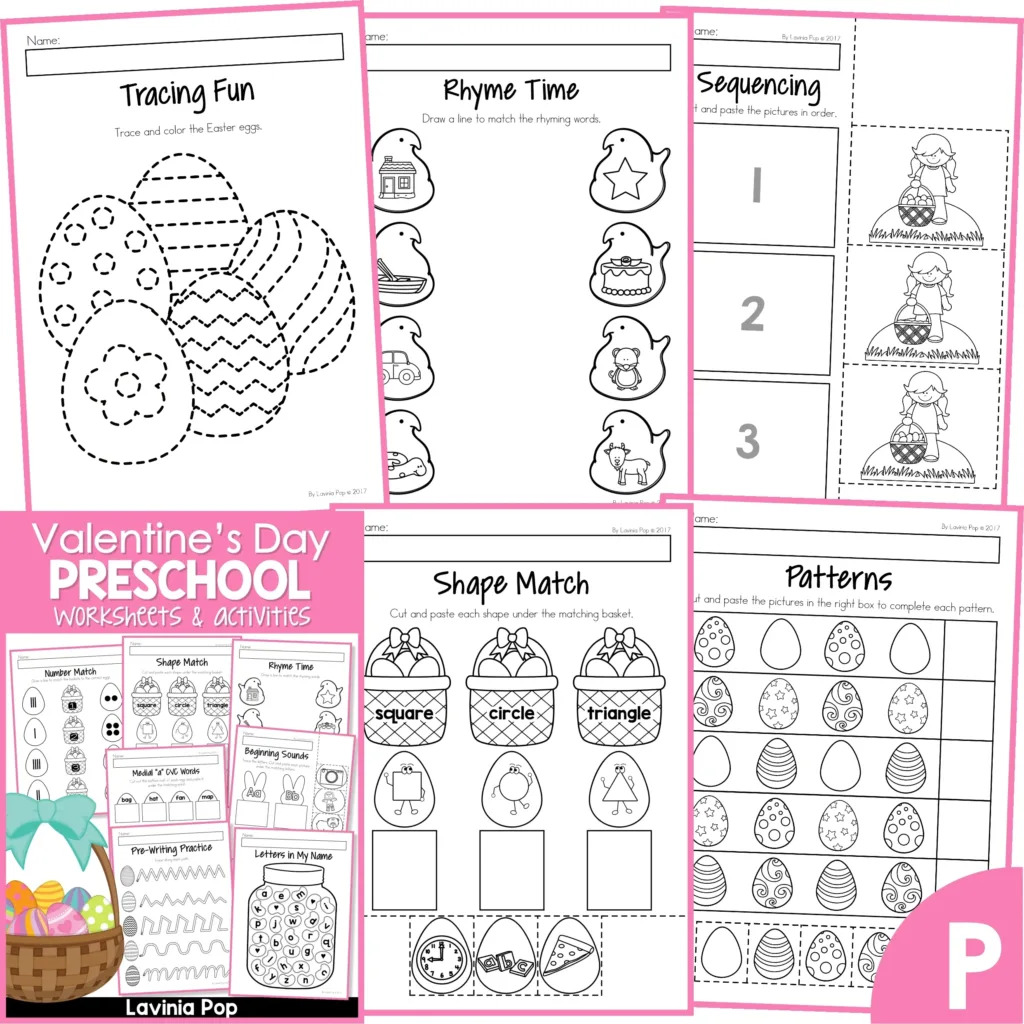 Easter Worksheets Preschool | Peggy Worksheets