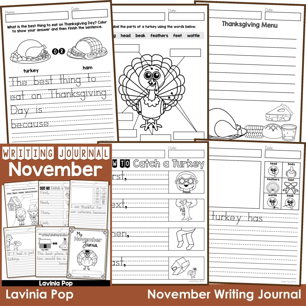 Thanksgiving Creative Writing Worksheets | Peggy Worksheets