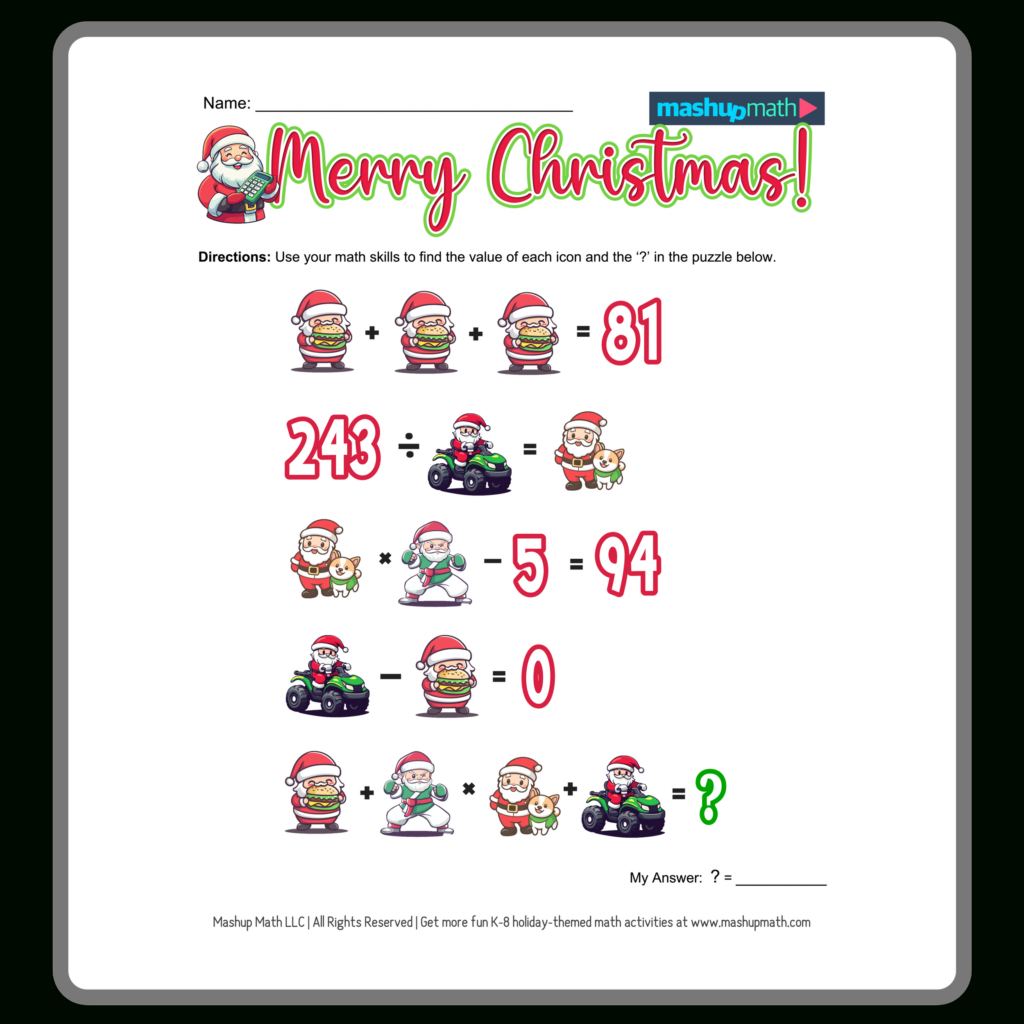 Christmas Shopping Math Worksheets | Peggy Worksheets